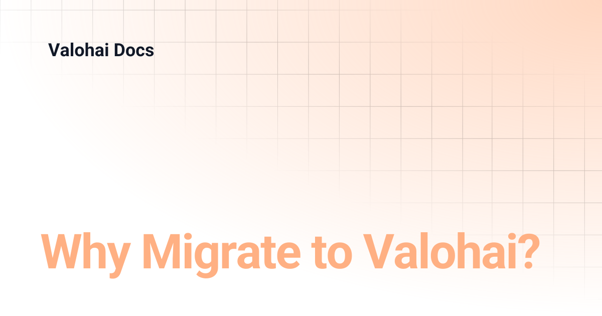 Why Migrate to Valohai? | Valohai Docs